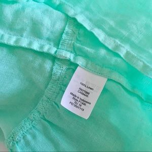 J. Crew Factory | Tops | J Crew Linen Cami Top Tank Top Mint Green ...
